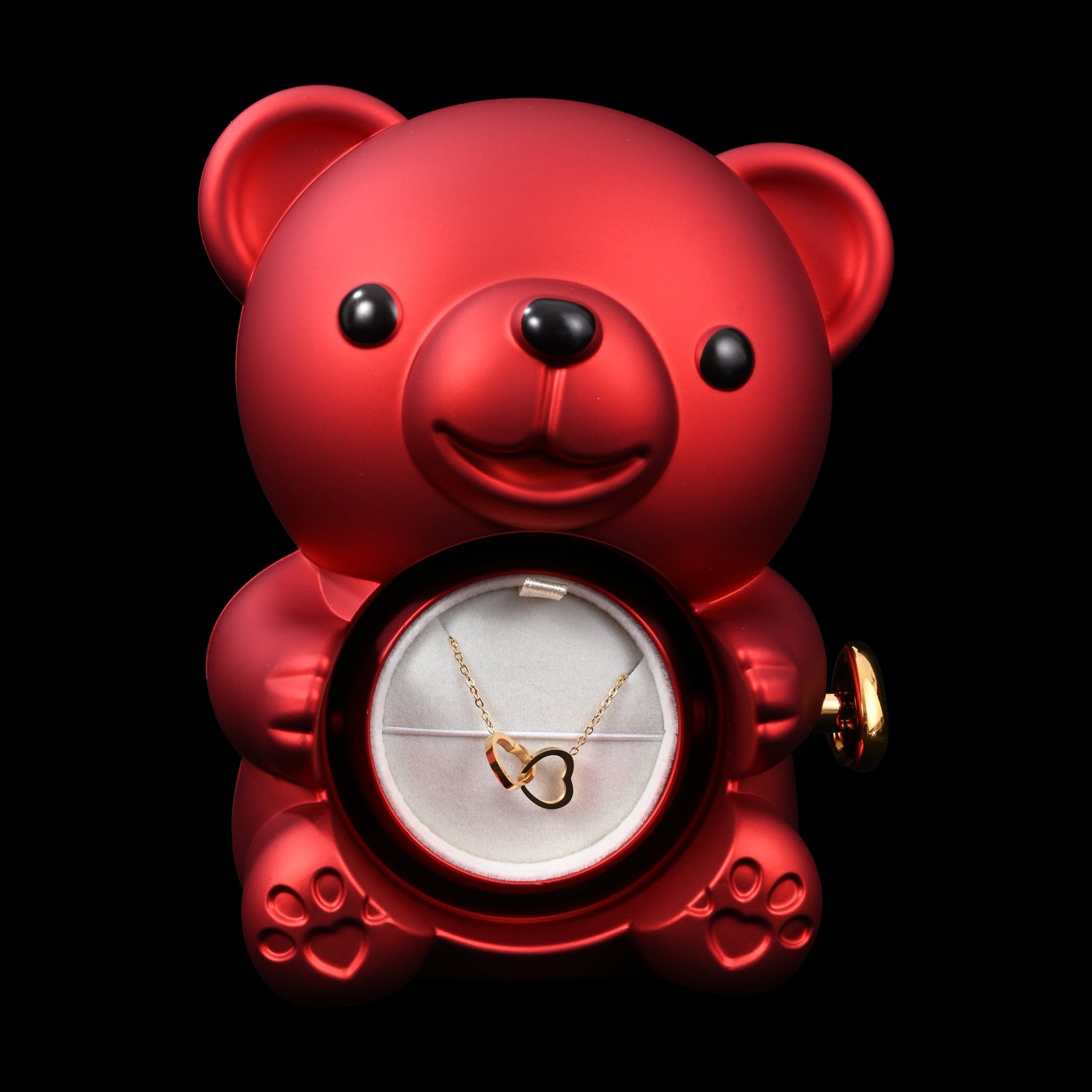 Eternal Rose Bear W/ Engraved Necklace – Sparkly Roses