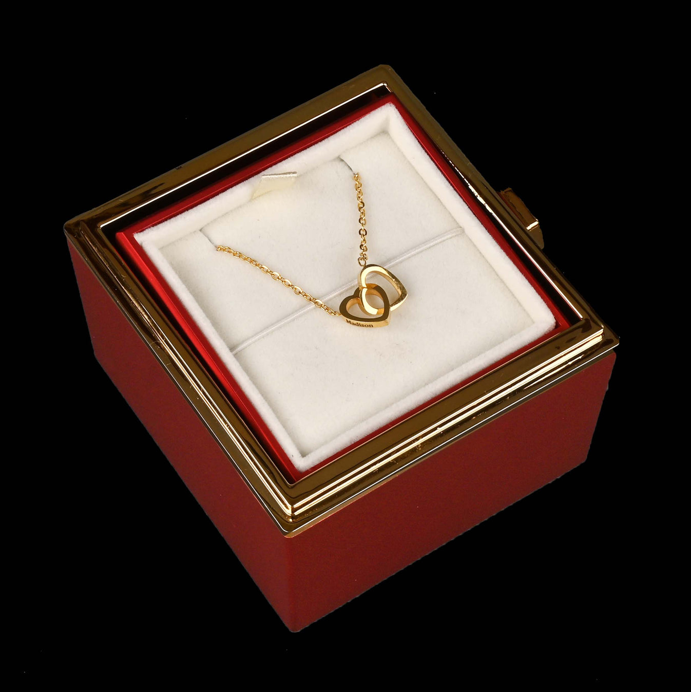 Eternal Rose Box W/ Engraved Necklace – Sparkly Roses